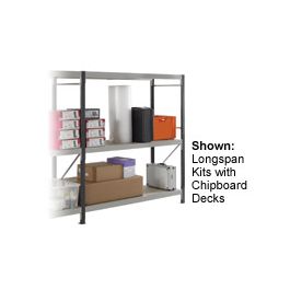 Buy 3 Shelf Longspan Extension Bays - 1800mm Wide, Steel Decks now
