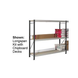Buy 3 Shelf Longspan Starter Bays - 1800mm Wide, Steel Decks now