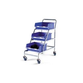 Buy Angled Container Trolleys With Swivel Castors now