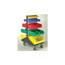 Buy Double sided mobile louvre panel plastic bin kit now