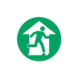 Buy Floor marker sign: Exit Green Man now