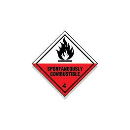 Buy Spontaneously Combustible Hazard Diamond Signs now