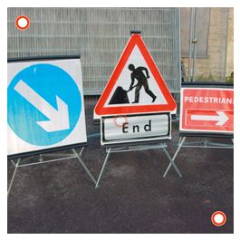 Buy Triangle 750mm Men at work symbol now