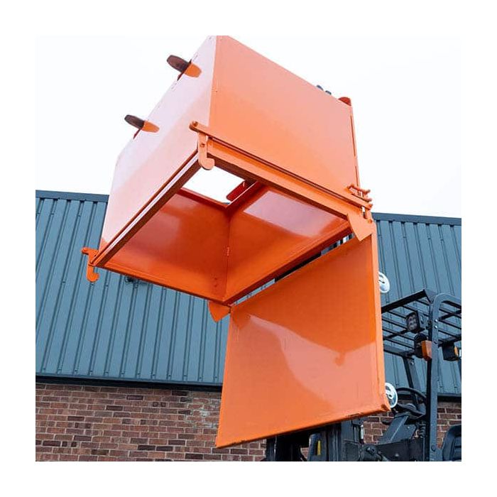 Buy Fork lift Heavy duty Bottom empty Skip 750kg