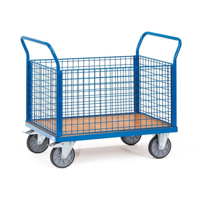 Buy Fetra Platform Trolley 1030x500mm with 4 mesh sides now
