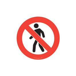 Buy Floor marker sign: No People now