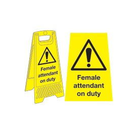 Buy Freestanding Janitorial Sign, Caution female now