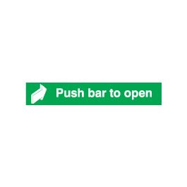 Buy Push Bar to Open Safety Signs now