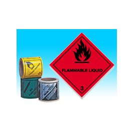 Buy Roll of hazard diamonds - Flammable Liquid now